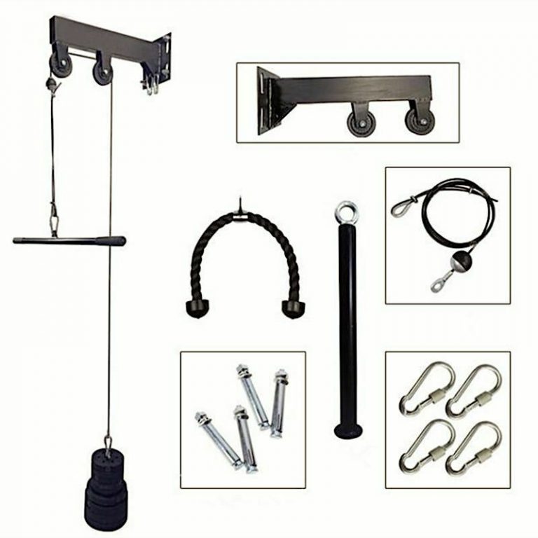 Home Gym Pulley System Wall Mounted Cable – Fitnesstogs